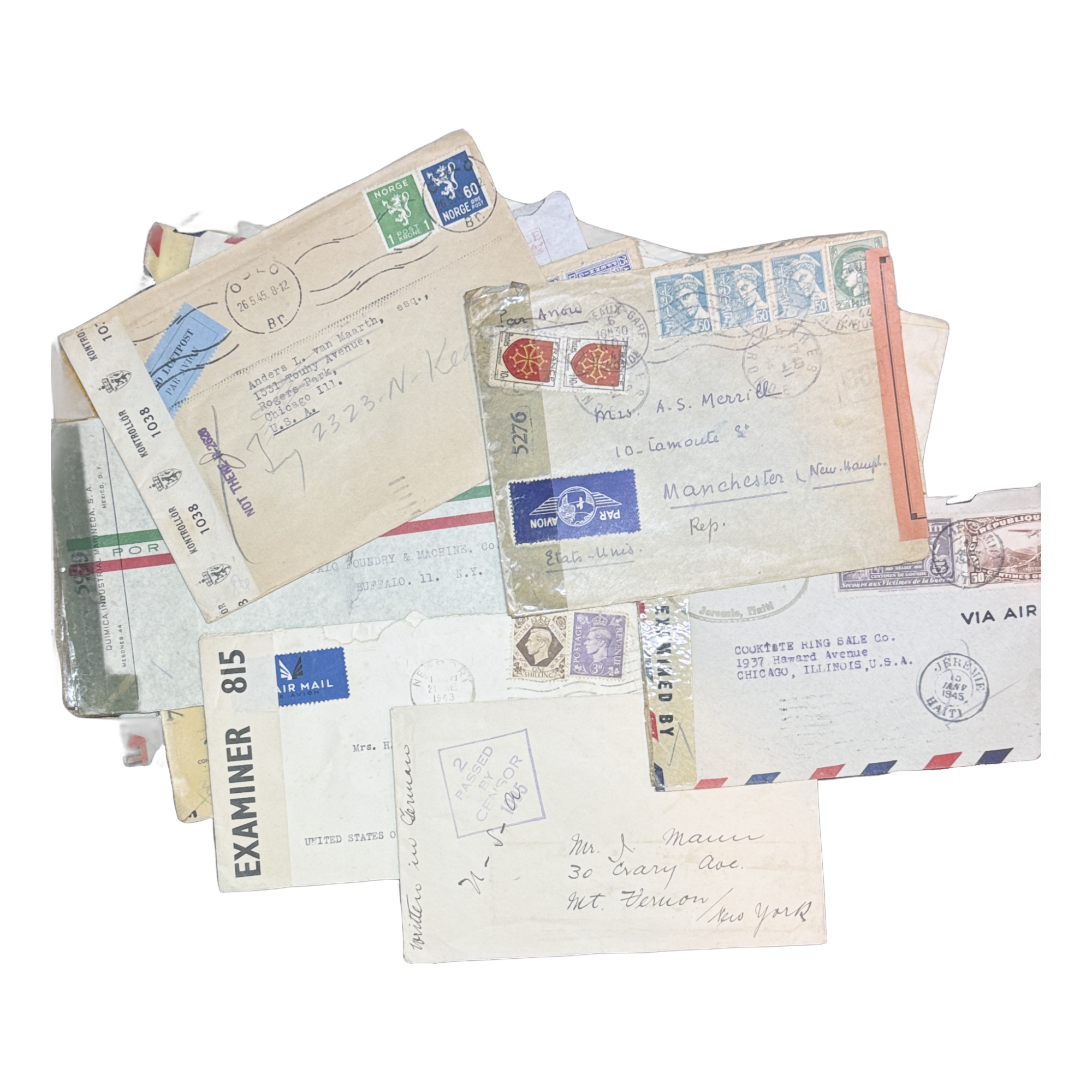WWII Worldwide Censor Ephemera Covers | The Liberty Quartermaster