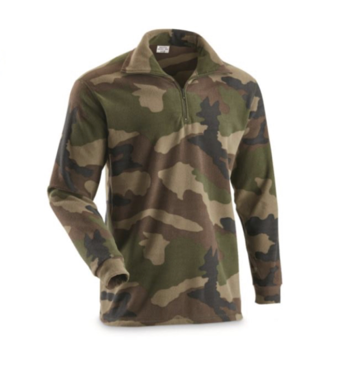 French CCE Camo Fleece Long Sleeve Shirt | The Liberty Quartermaster