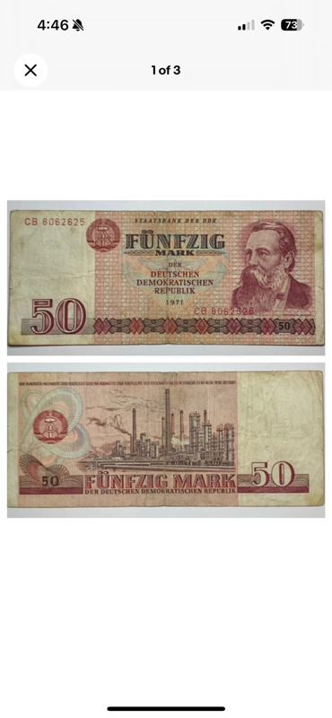 East German 50 Marks Banknote | The Liberty Quartermaster