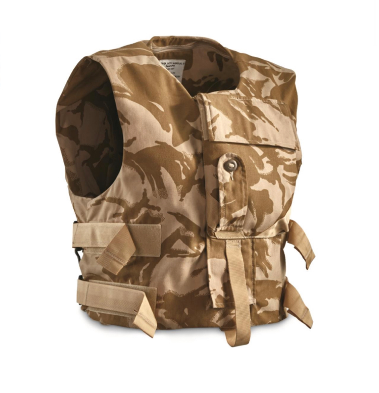 British Desert DPM Camo Flak Vest Cover | The Liberty Quartermaster