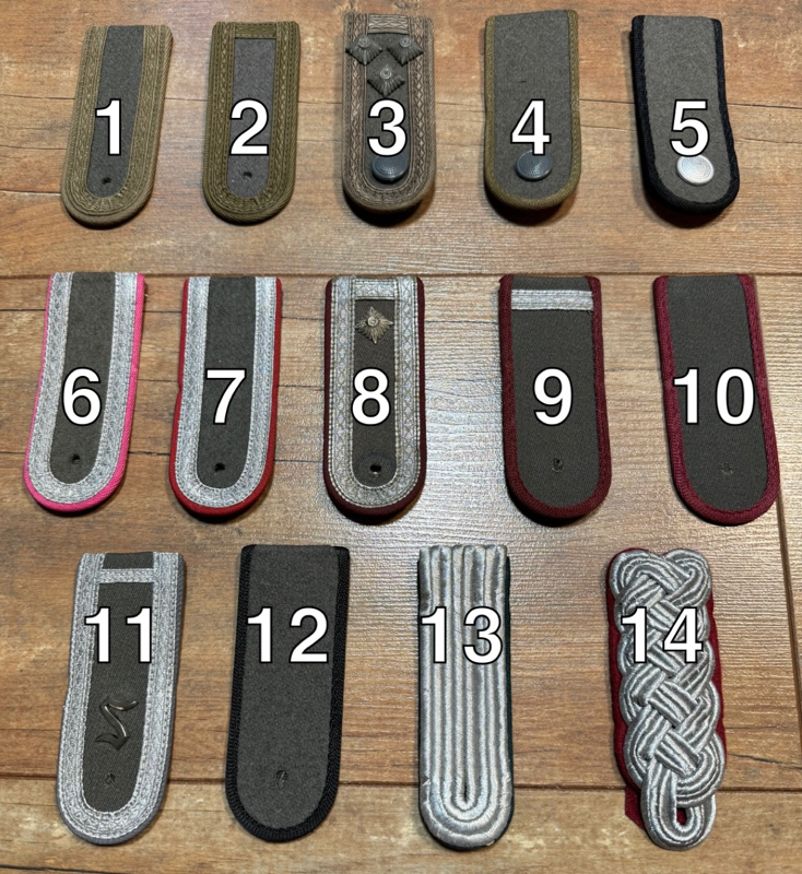 East German Shoulder Boards | The Liberty Quartermaster